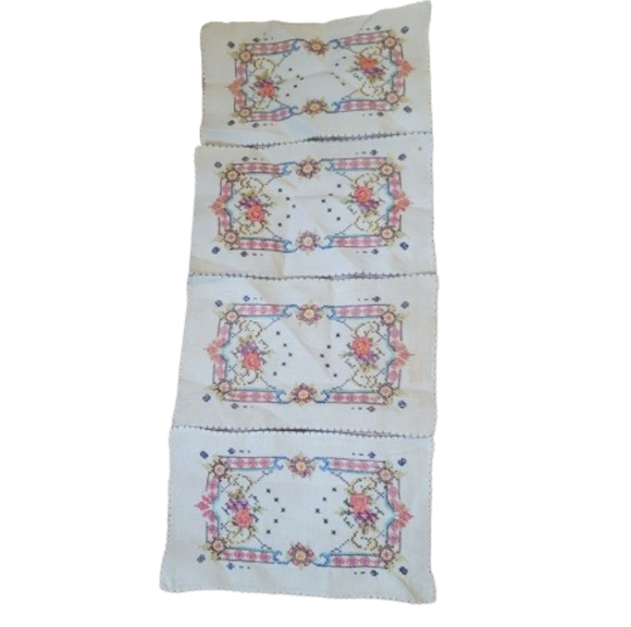 Vintage | Accents | Embroidered Floral Rectangle Doilies Vintage | Poshmark